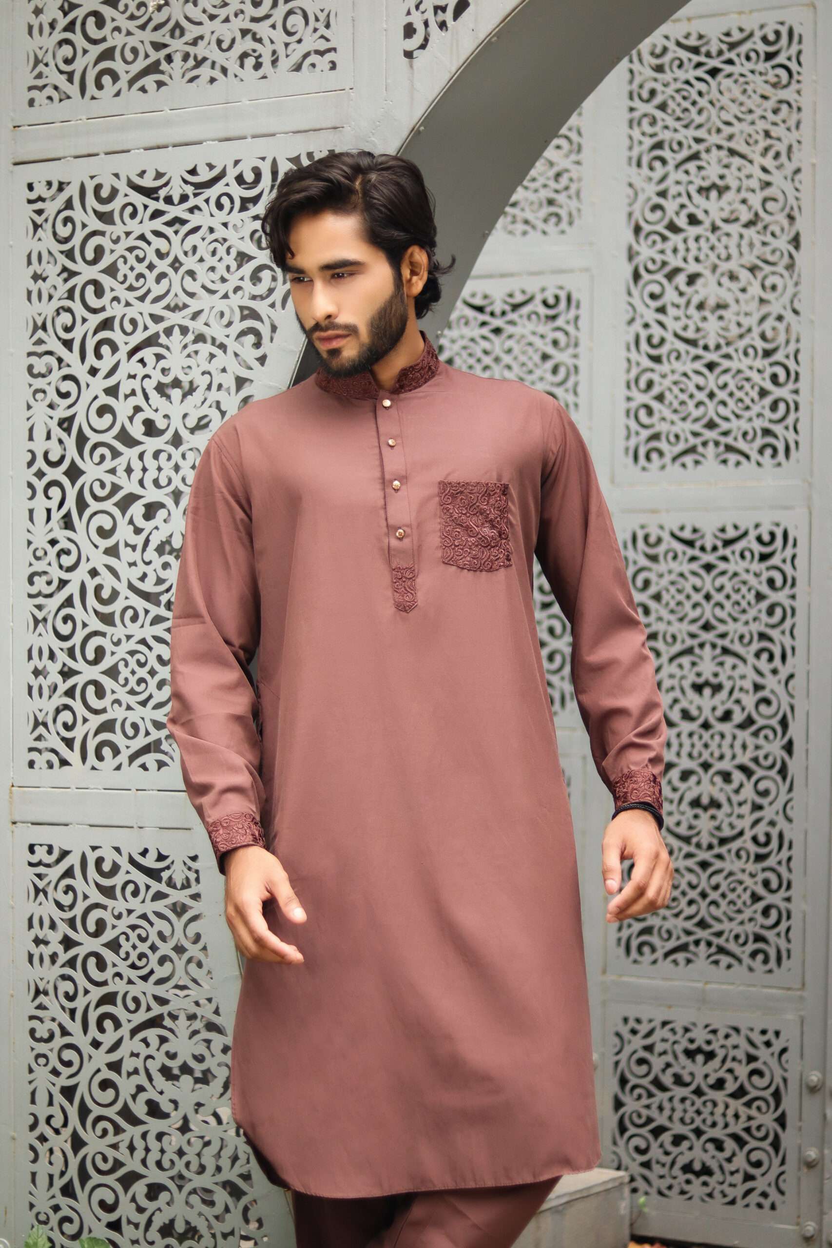 Best Brown Color Panjabi - Fashion Asthetics BD
