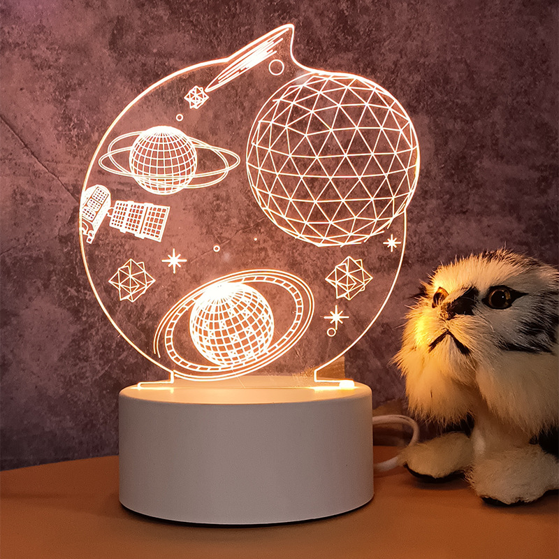 Best Astronomy Acrylic 3D LED Lamp - Fashion Asthetics BD